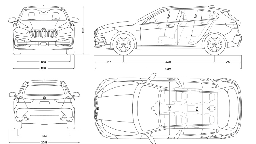 BMW 1 Serisi (F40): Motorlar ve teknik veriler | BMW Türkiye
